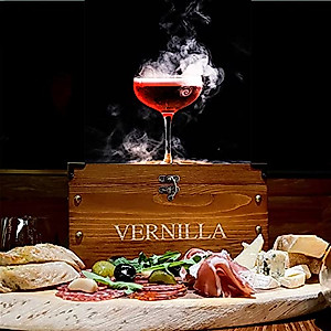 Cocktail Smoker Box Old Fashioned Whiskey Infuser Kit for Drinks wooden Smoker Infuser Box with Portable Smoking Gun cocktail smoker kit