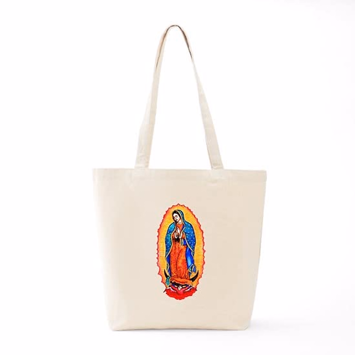 CafePress Virgin Of Guadalupe Tote Bag Natural Canvas Tote Bag, Reusable Shopping Bag