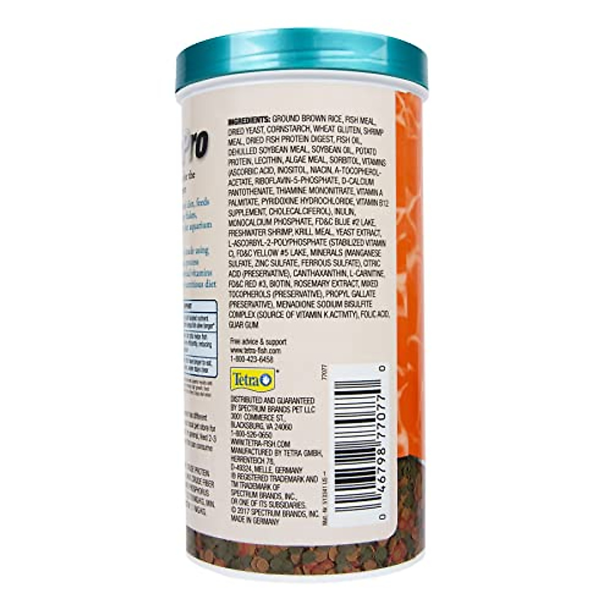 Tetra 77181 TetraFin Goldfish Crisps, 7.76-Ounce , 1-Liter