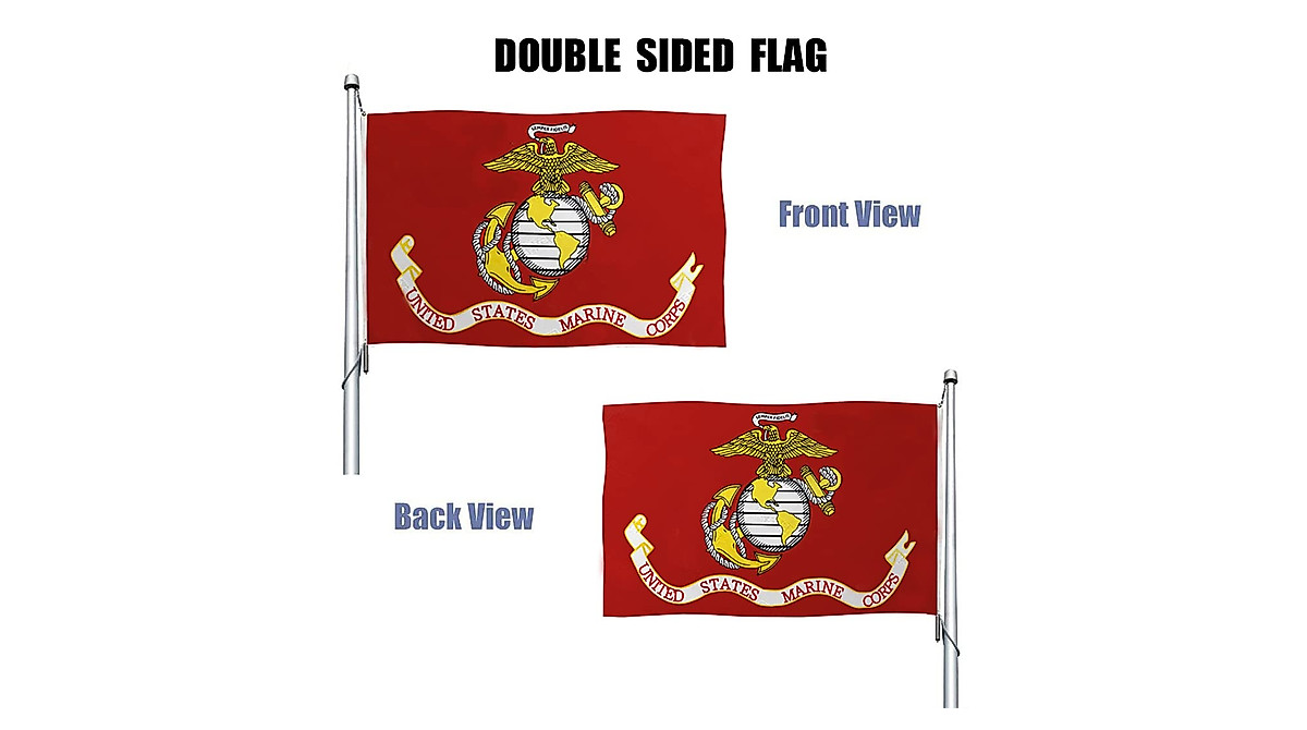 USMC Flag 3x5 Outdoor Heavy Duty Marine Corps Flag | Durable & Vibrant