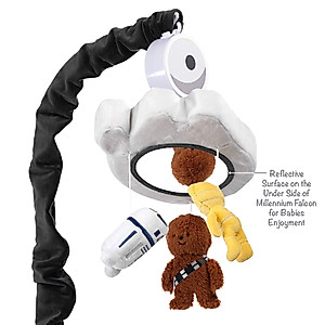 Lambs & Ivy Star Wars Signature Millennium Falcon Musical Baby Crib Mobile Toy
