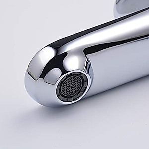Leekayer Bathroom Vessel Sink Faucet Chrome Single Handle Tall Tap One Hole Deck Mount Lavatory Mixer Tap