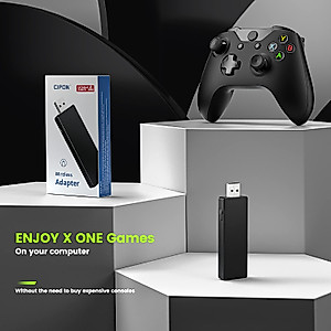 Cipon Wireless Adapter Compatible with Xbox One Controller for Windows 10/8.1/8/7