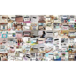 Original Mini Trash Can, Small Waste Garbage Basket Bin for Desk Office Kitchen, Makeup Holder for Bedroom Bathroom, 100 Plastic Bags (White-Value)