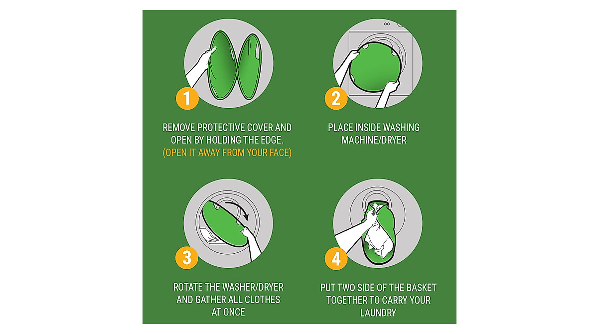 Laundry Turtle - Collapsible Laundry Hamper for Easy Laundry Transfer