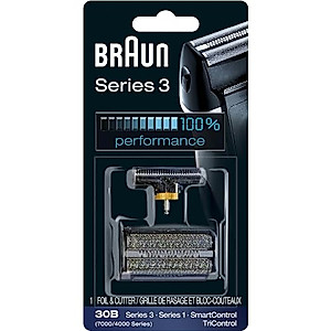 Braun Series 3 Old Generation Electric Shaver Replacement Head - 30B - Compatible with Electric Razors SmartControl, TriControl, 340, 330, 320, 310, 300