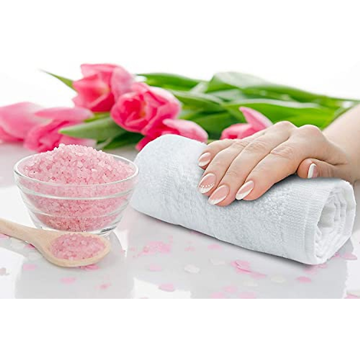 Salon Towel 16 x 26 White 24 Pack Premium Hand Towels - 100% Combed Ring Spun Cotton, Ultra Soft and Highly Absorbent, Extra Large Thick Hand Towels, Hotel & Spa Quality Hand Towels