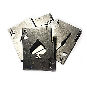 The Gambit - Ace of spades Grade II Titanium box cutter