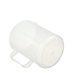 Aicosineg 2Pcs Measuring Cups 1000ml Plastic Graduated Cups PP Plastic Graduated Beaker Measuring Pitcher Pour Cup Liquid Measuring Mixing Cups Plastic Measuring Cup with Handle for Lab Science