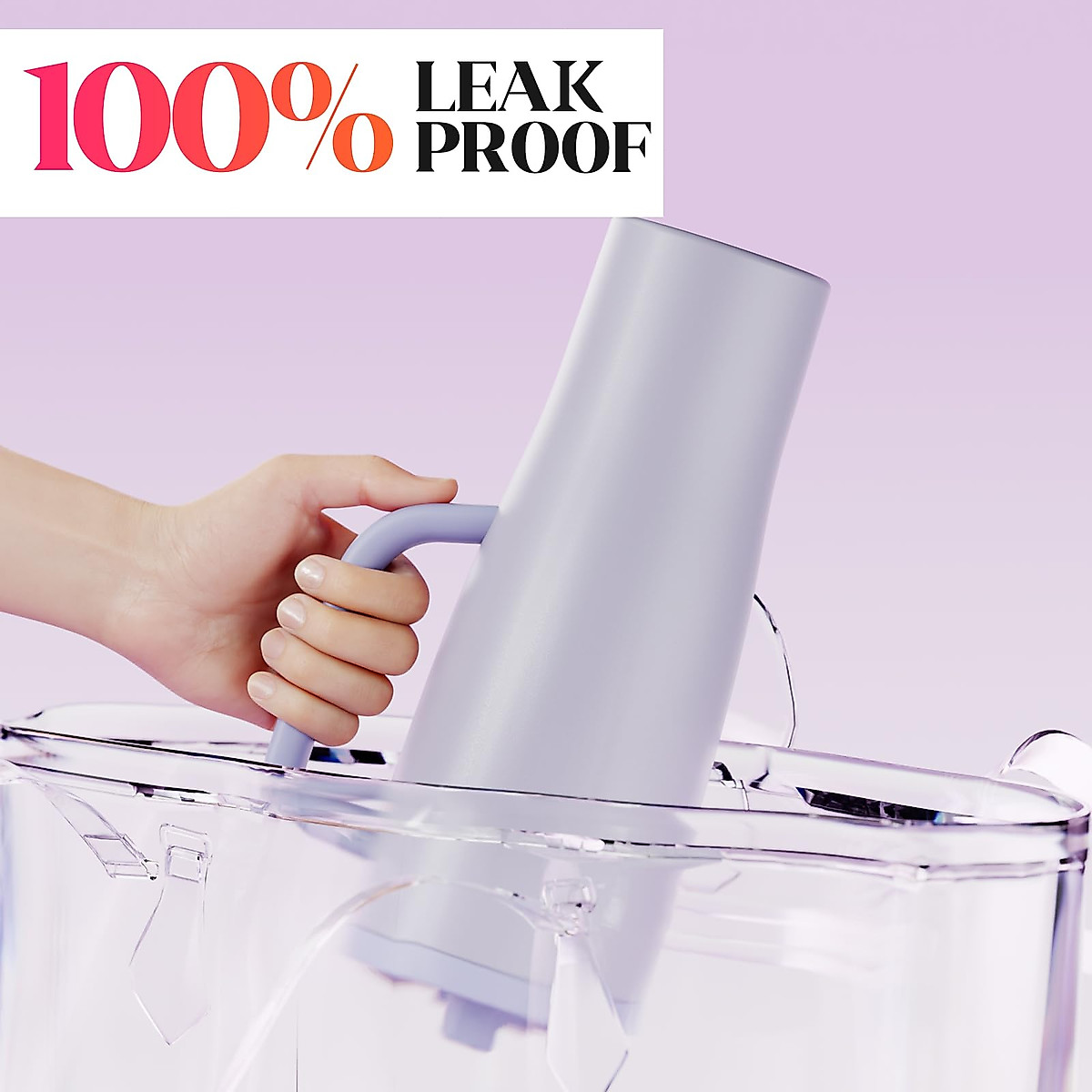 FOHGEE 40oz Tumbler with Handle and Straw Lid【Magnetic lid + Removable built-in straw】100% Leak-proof Travel Coffee Mug, Stainless Steel Insulated Cup, Keeps Cold for 24Hrs (ChillWave Purple Whirl)