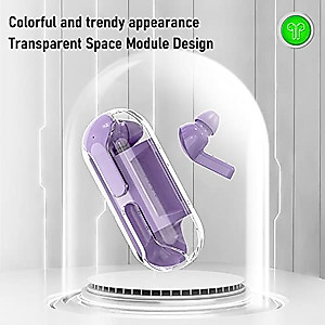 Wireless Earbuds, 5.3 Bluetooth Headset, High Battery Low Latency Transparent Space Capsule Headset, Noise Canceling Game Bluetooth Headset, IPX7 Sports Exercise Water Release