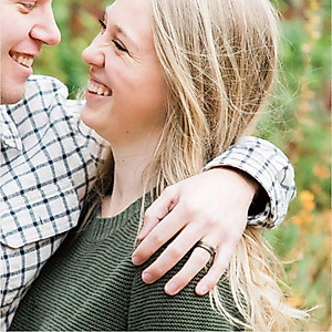 Enso Rings Classic Contour Silicone Ring – Stackable Multi Color Unisex Wedding Engagement Band – Thin Minimalist Band – 7.24mm, 1.9mm Thick (Platinum, 10)