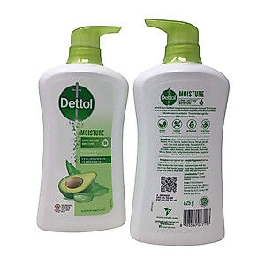 Dettol Anti Bacterial Body Wash, Moisture, 21.1 Ounce/625 Ml (Pack of 2)