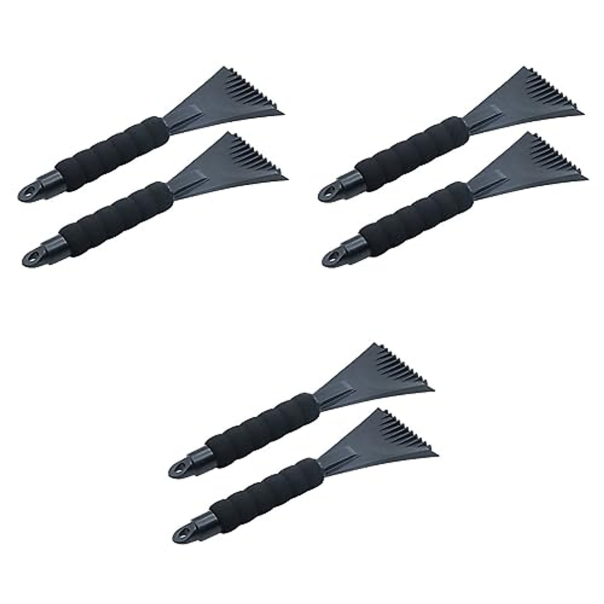 Vaguelly 6 pcs car Window Squeegee Snow Scraper Snow Brush for car Snow Ice Removal car ice scarper Window Scraper Snow Ice Remover Ice Scraper ice Machine Snow Shovel Broom deicer Winter