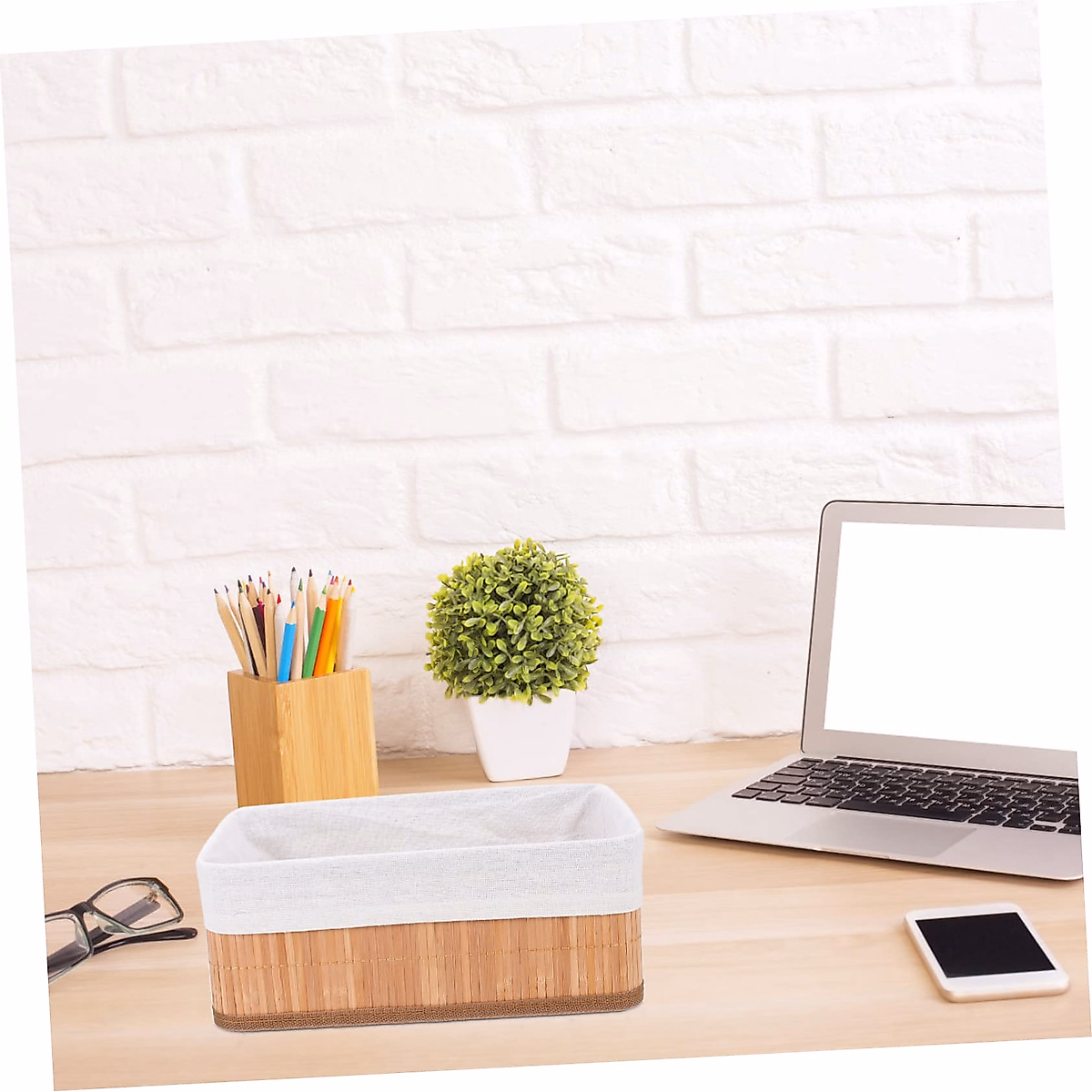 LALAFINA 3pcs Storage Basket Household Table Basket Household Desk Basket Office Desk Basket Office Accessory Home Accessory Household Desk Organizers Desktop Baskets