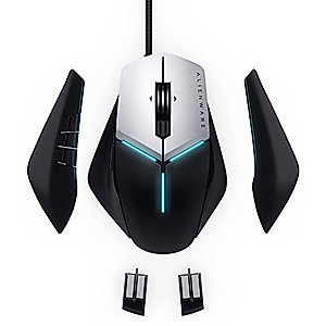 Alienware Elite Gaming Mouse AW958-12, 000 DPI - 5 On-The-Fly DPI Settings - 13 Programmable Buttons