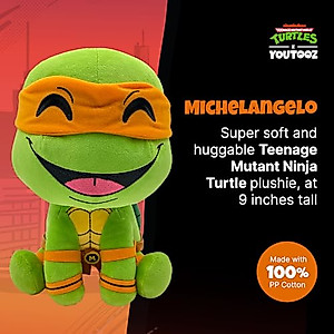 You tooz Michelangelo Ninja Turtles 9" Inch Plush, Michelangelo TMNT Plushie from The Series Teenage Mutant Ninja Turtles - Chibi You tooz Michelangelo TMNT