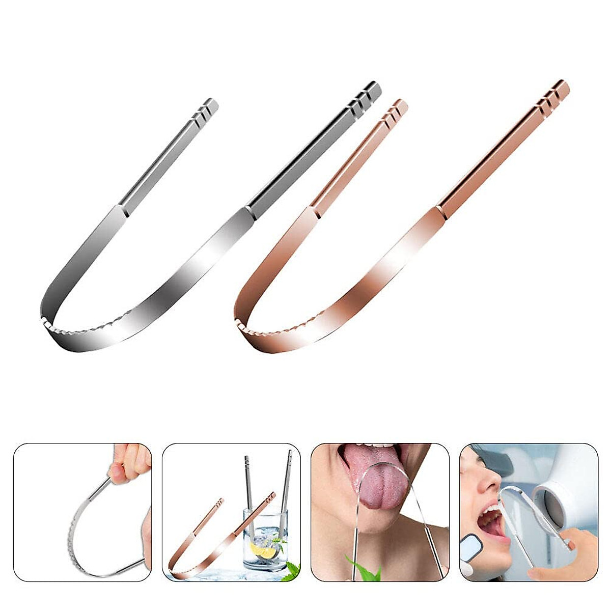 2pcs Scraper Oral Cleaning Tools Coating Cleaning Scraper Oral Care Cleaning Tool Cleaning Scrapers Cleaners Dental Supplies