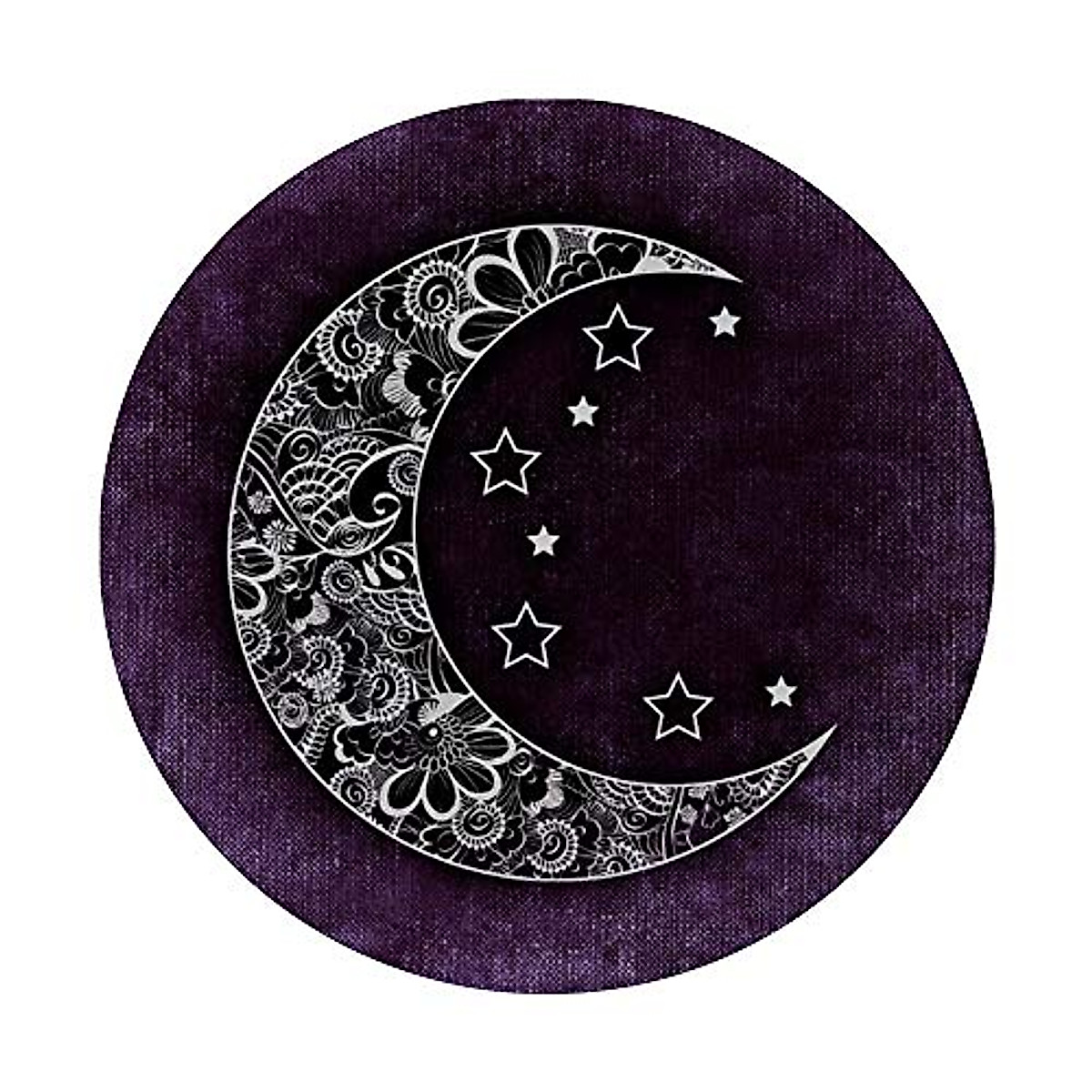 Crescent Moon & Stars Phone Grip Purple Moon & Stars Design PopSockets Swappable PopGrip