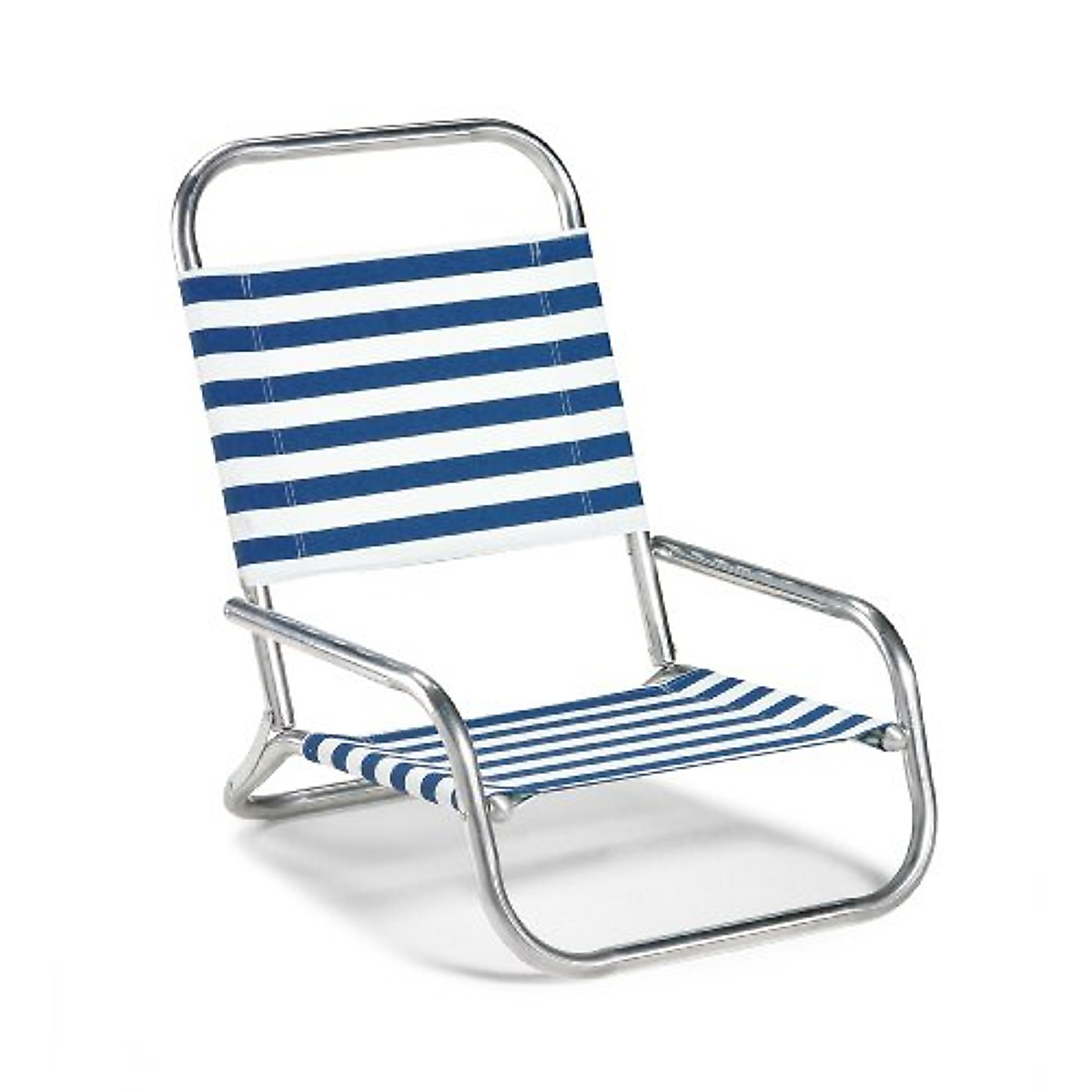 Telescope Casual Sun and Sand Folding Beach Chair, Blue/White Stripe (73313601)