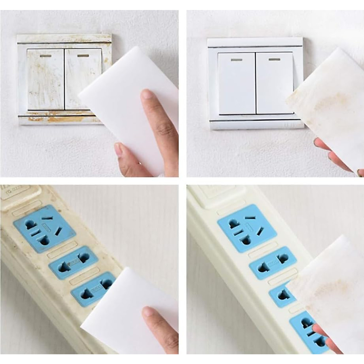 30 Pack Magic Sponge Eraser Extra Thick and Long Lasting Melamine Cleaning Sponges in Bulk - Multi Surface Power Scrubber Foam Cleaning Pads - Bathtub, Floor, Baseboard, Bathroom, Wall Cleaner