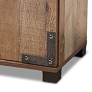 Baxton Studio Shoe Cabinets, Brown