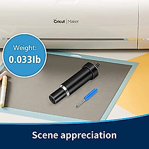 Explore Deep Cut Blade with Hosing for Cricut Maker, Explore Fabric Blade,Fabric Bonded Blade and Housing Compatible with The Explore One, Explore, Explore Air, Explore Air 2 and Explore Maker 3。（black）