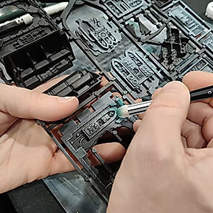 Dry Brush Miniature Painting Drybrush Set - 6PC Golden Maple Professional Modellers Miniature Paint Brushes for Warhammer 40k, DND Miniatures, Citadel, Scale Model, Enamel & Fantasy Figurines Painting