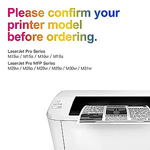 Uniwork 48A CF248A Toner Compatible Toner Cartridge Replacement for HP 48A CF248A Toner Cartridge HP Compatible with Laserjet Pro M15w M29w M30w M31w MFP M28w M29a M15a M16w Printer Toner, 4 Black