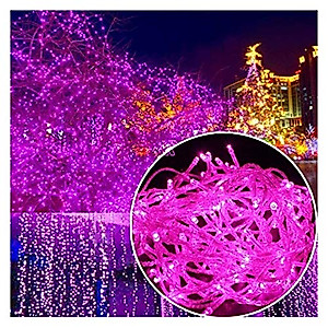 LIFEIYAN Outdoor Fairy String Lights 10M With 100 LED 8 Modes Wave Rope Lights Icicle Curtain Light,Waterproof Festival Lighting For Garden Patio Yard Home Wedding Party And Christmas Decoration festo