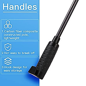 7 in 1 Fish Tank Cleaning Tools, Aquarium Cleaning Tools with Long Telescopic Handles, Algae Scraper, Scrubber Pads, Tube Cleaner, Fish net, Gravel Rake, Cleaning Cloth for Fish Starter Kits