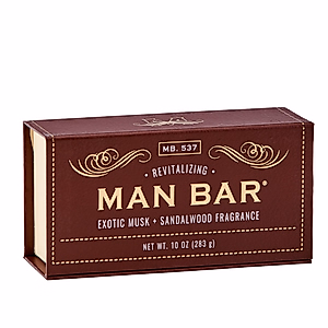 San Francisco Soap Company Revitalizing Man Bar, Exotic Musk & Sandalwood, 10 Ounce