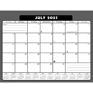 2024-2025 Academic Year 12 Months Student Calendar/Planner for 3-Ring Binder, Desk or Wall (Edition #023)