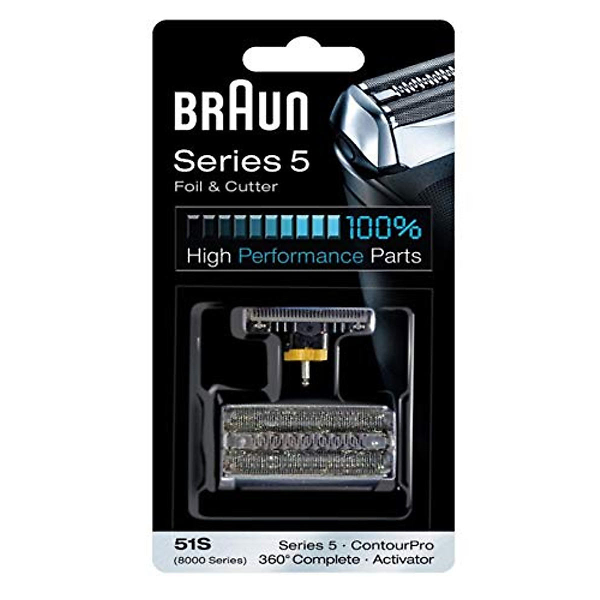 Braun 8000 360 Complete Foil/Cutter Block for Models 8995, 8985, 8975