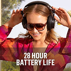 House of Marley Exodus ANC: Noise Cancelling Over-Ear Headphones with Microphone, Wireless Bluetooth Connectivity, and 28 Hours of Playtime