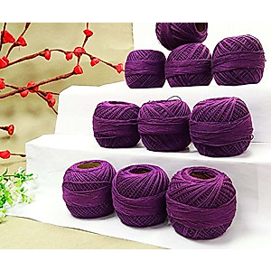 SJ2 Lot of 10 Pcs Anchor Cotton Crochet Embroidery Yarn Thread Knitting Tatting Ball
