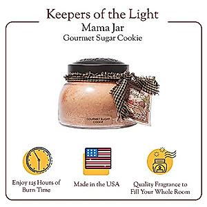 A Cheerful Giver - Gourmet Sugar Cookie Mama Scented Glass Jar Candle (22oz) with Lid & True to Life Fragrance Made in USA