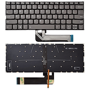 SUNMALL Keyboard Replacement Compatible with Yoga 730-13IKB 730-13IWL 730-15IKB 730-15IWL,Yoga 530-14IKB, Flex 6-14ARR Flex 6-14IKB Series Laptop with Backlight US Layout