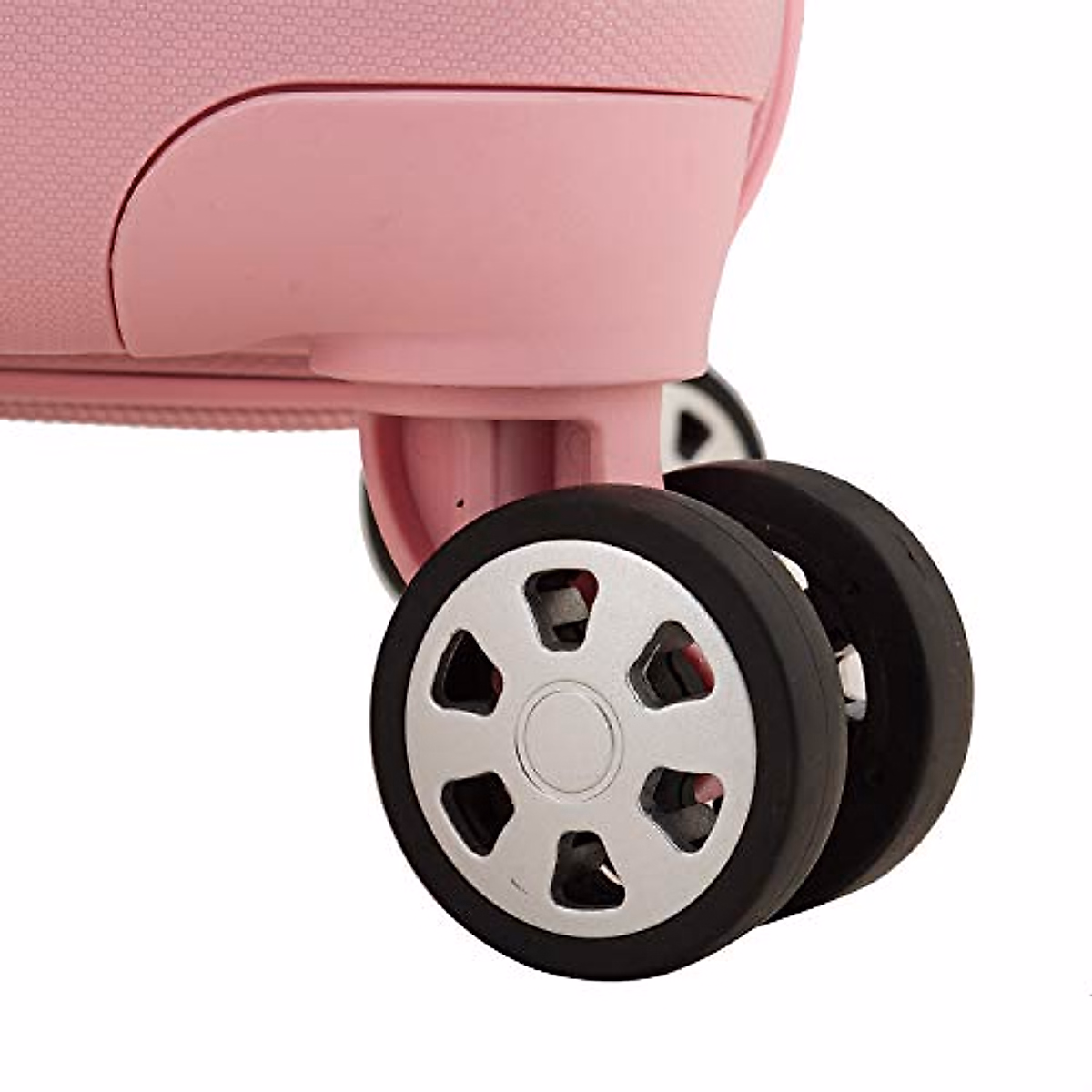 Traveler's Choice Pagosa Indestructible Hardshell Expandable Spinner Luggage, Pink, Carry-on 22-Inch