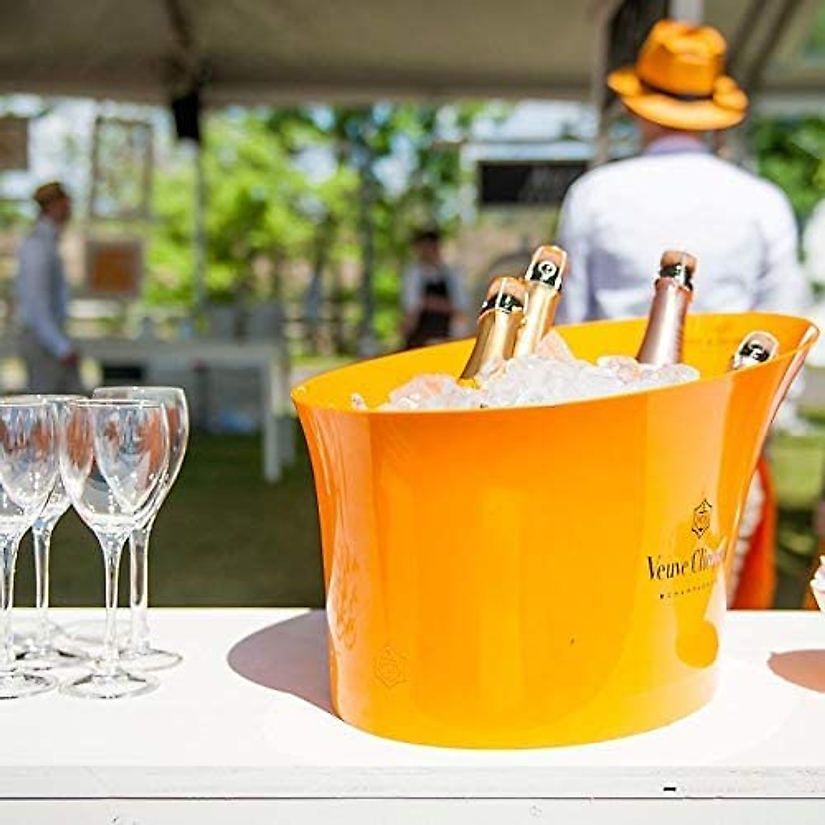 Veuve Clicquot Yellow Champagne Ice Bucket for 0.75 l Standard and 1.5 l Magnum Bottles