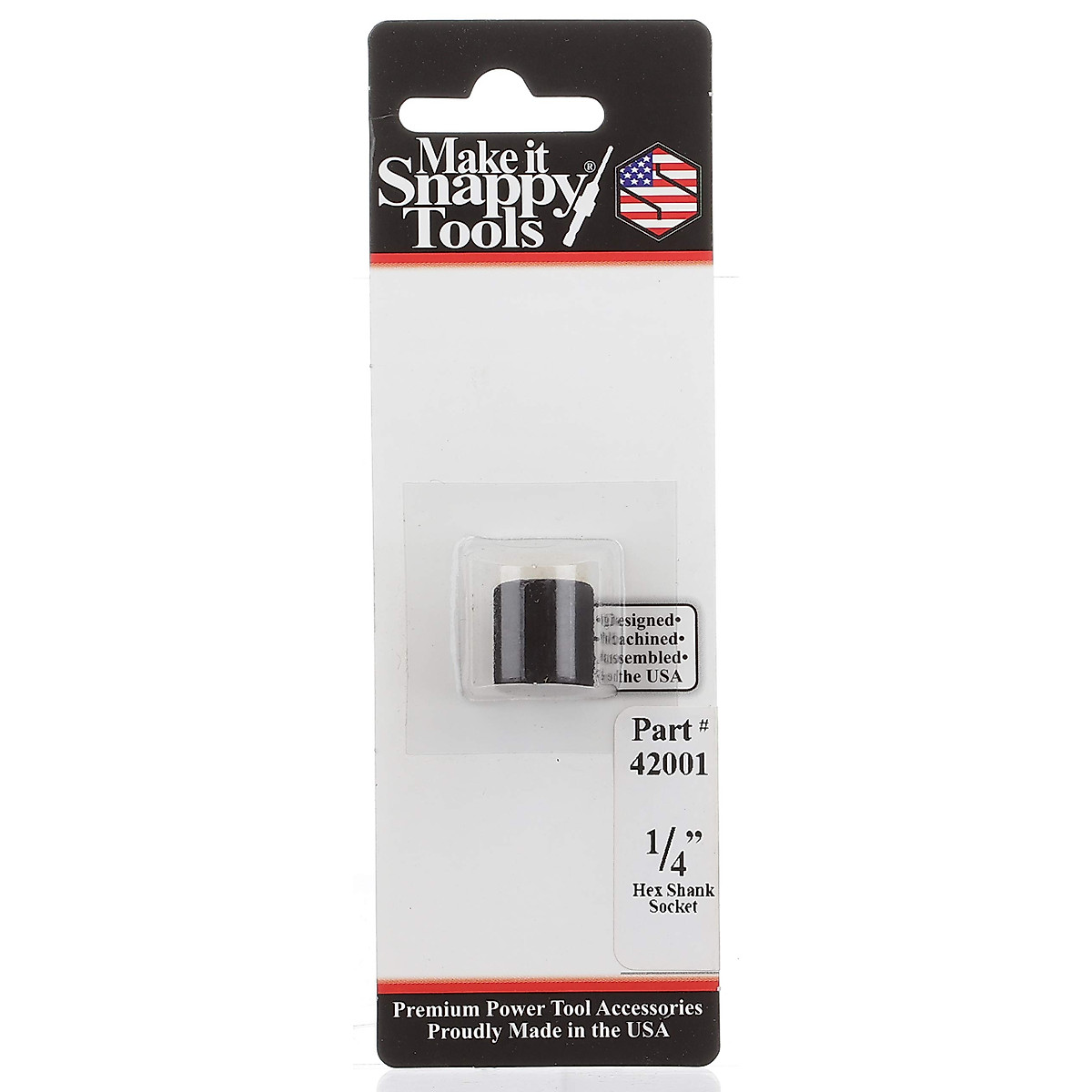 Snappy Tools 1/4 Inch x 1/2 Inch Hex Shank Socket #42001