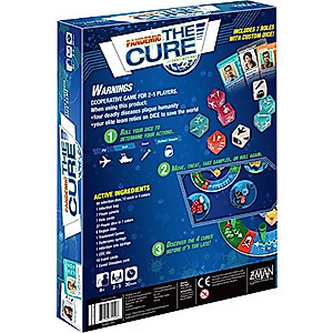 Pandemic The Cure Board Game (Base Game) | Board Game for Adults and Family | Cooperative Board Game | Dice Game | Ages 8+ | 2 to 5 players | Average Playtime 30 minutes | Made by Z-Man Games
