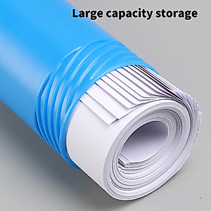 Meiliyizu Telescopic Document Storage Tube, Telescoping Poster Tube Extendable Poster Tube with Strap, Telescoping Art Transport Tube for Document Poster Drawing, Blue