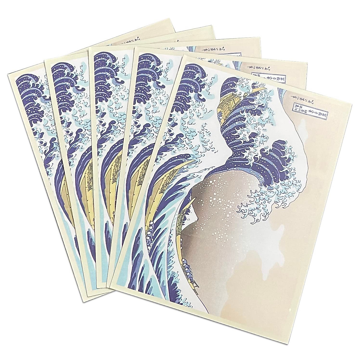 Black Lotus 120 PCS The Great Wave Card Sleeves Printing Japanese Art Card Cover Protectors (Wave 1)