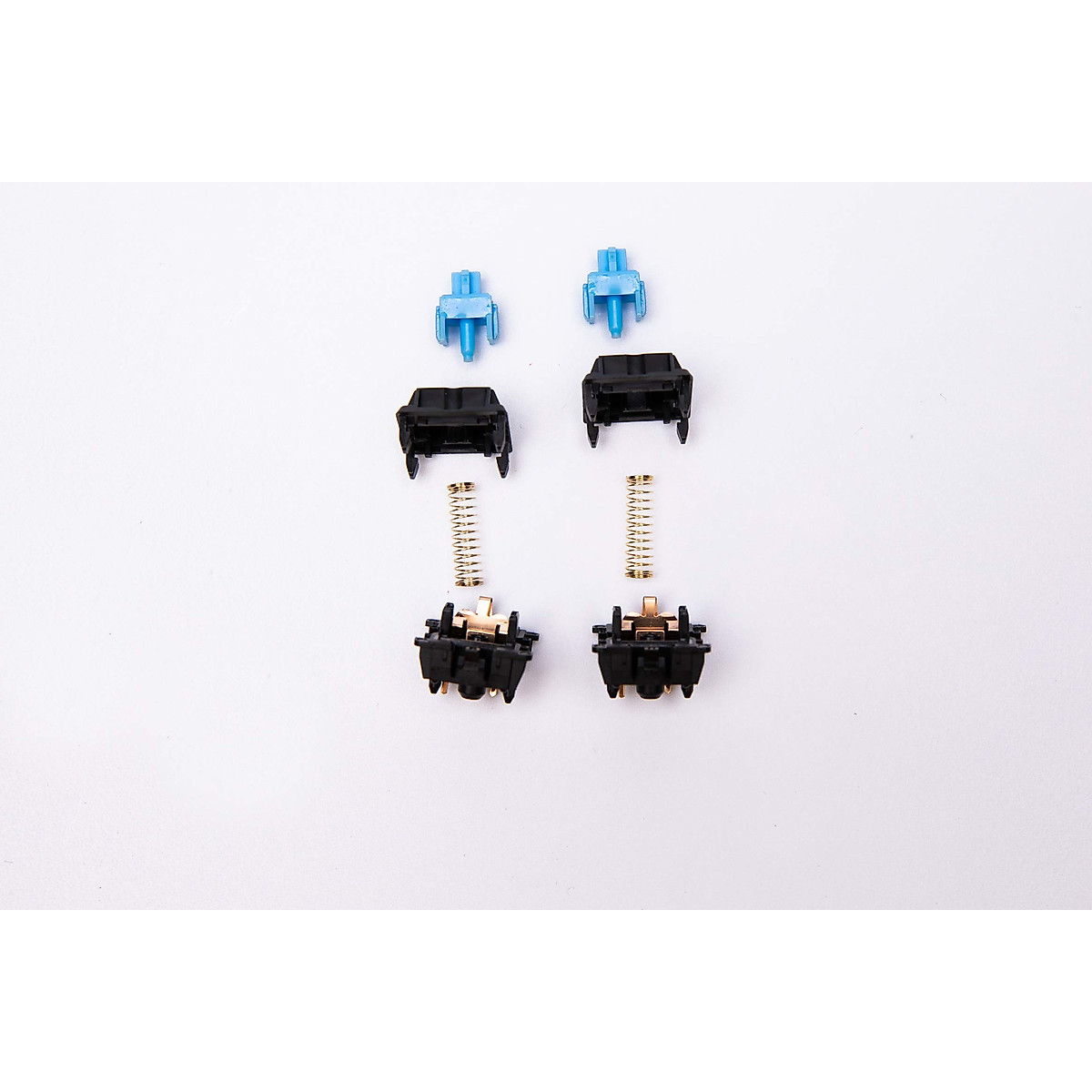 HK Gaming MS-1 Mechanical Key Switches for Mechanical Gaming Keyboards | PCB Mounted | Pre Lubed | 62cN ; Linear (Pro Sky Blue, 90 Pcs)
