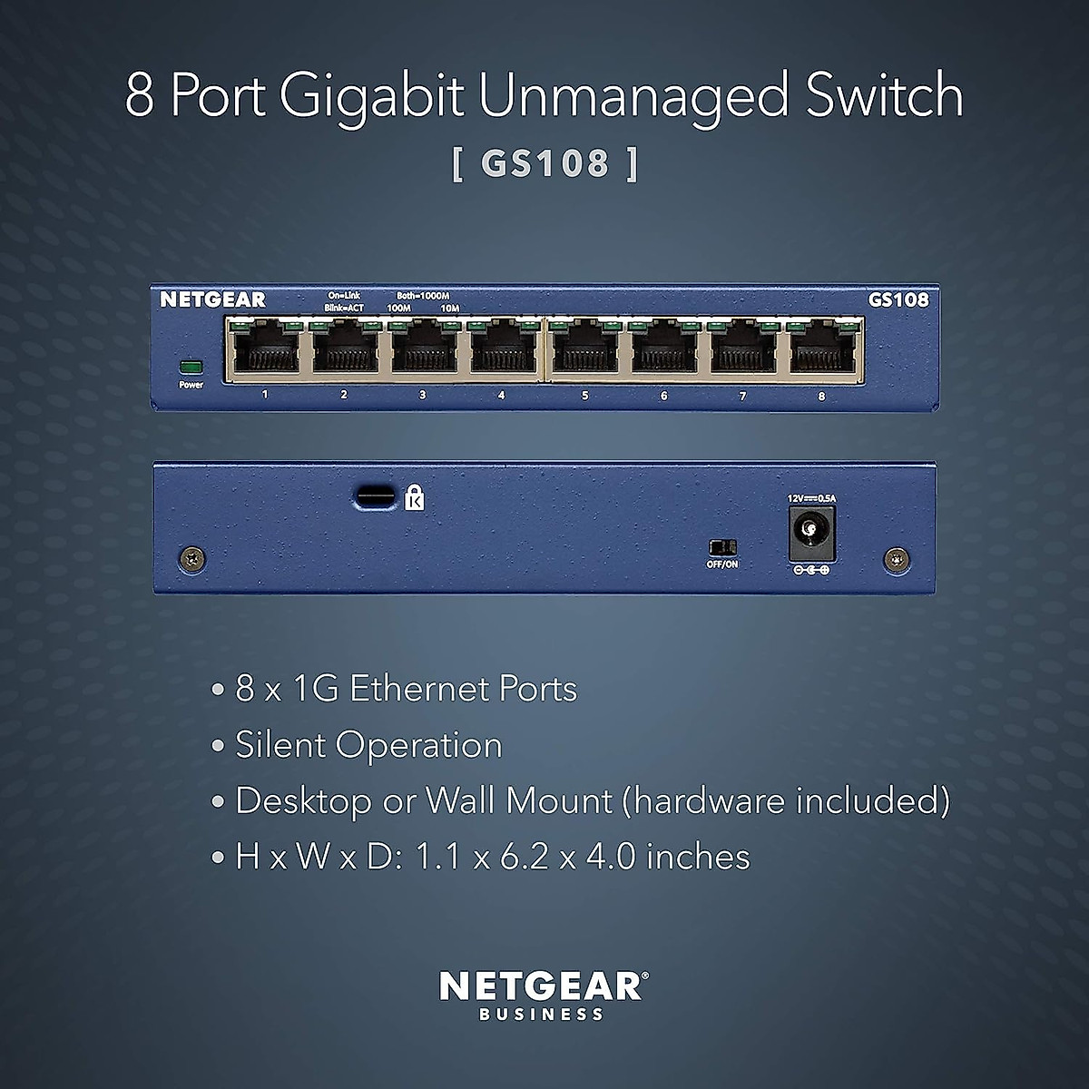 NETGEAR ProSafe GS108 Ethernet Switch