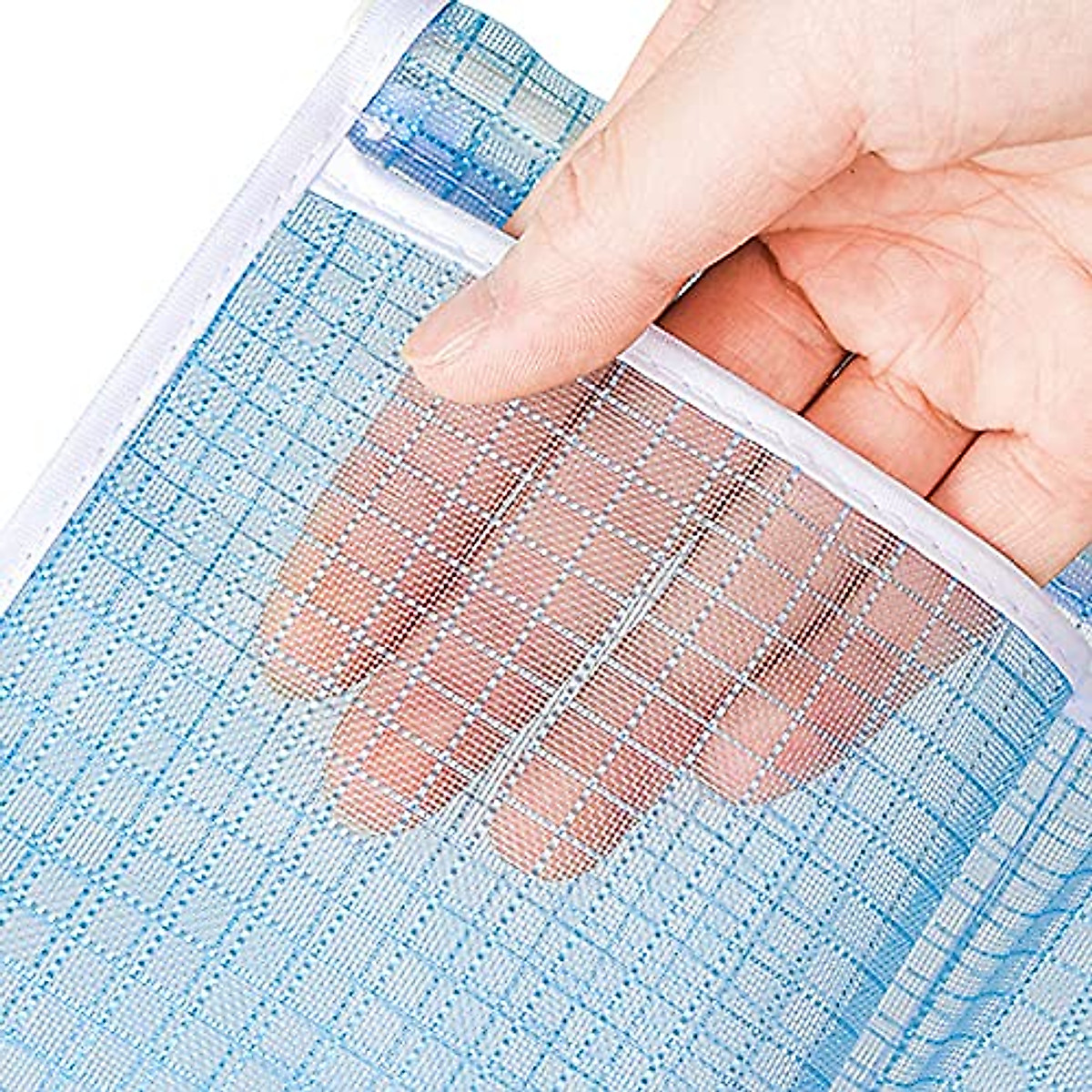 brandname Lanebudd Refrigerator Storage Mesh Bag Hanging Home Kitchen Classification Storage Bag Double Compartment Refrigerator Storage Hanging Bag 2 Pcs,White Blue,Large