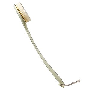 KUMBAZZ Back Brush Long Handle for Shower - Never Mold Bath Back Brush Back Scrubber for Shower,Wet or Dry Brushing,Shower Brush for Men & Women (Green)