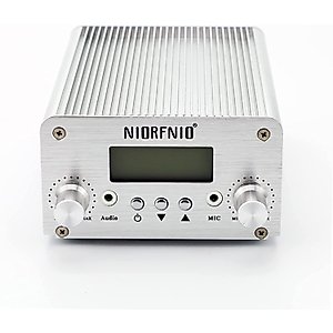NIORFNIO 15W Fm Transmitter - Bluetooth Wireless Stereo Broadcasting Range 87-108mhz Transmitter, Used in Churches, Cars, Shopping Malls, Lecture Halls, Private Radio Stations