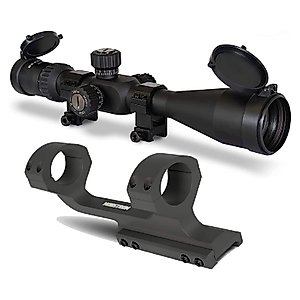 Monstrum G3 4-16x50 FFP Rifle Scope | Monstrum Extended Length Offset Scope Mount | 20 MOA | Bundle